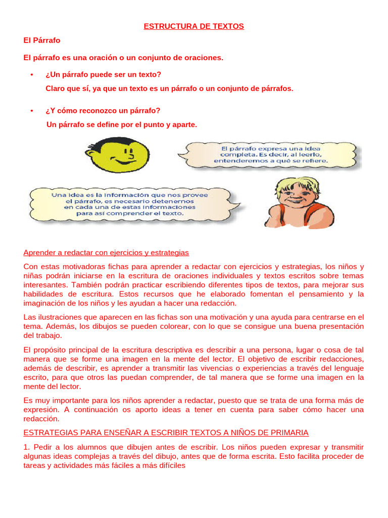 Estructura de Textos | PDF | Aprendizaje | Cognición