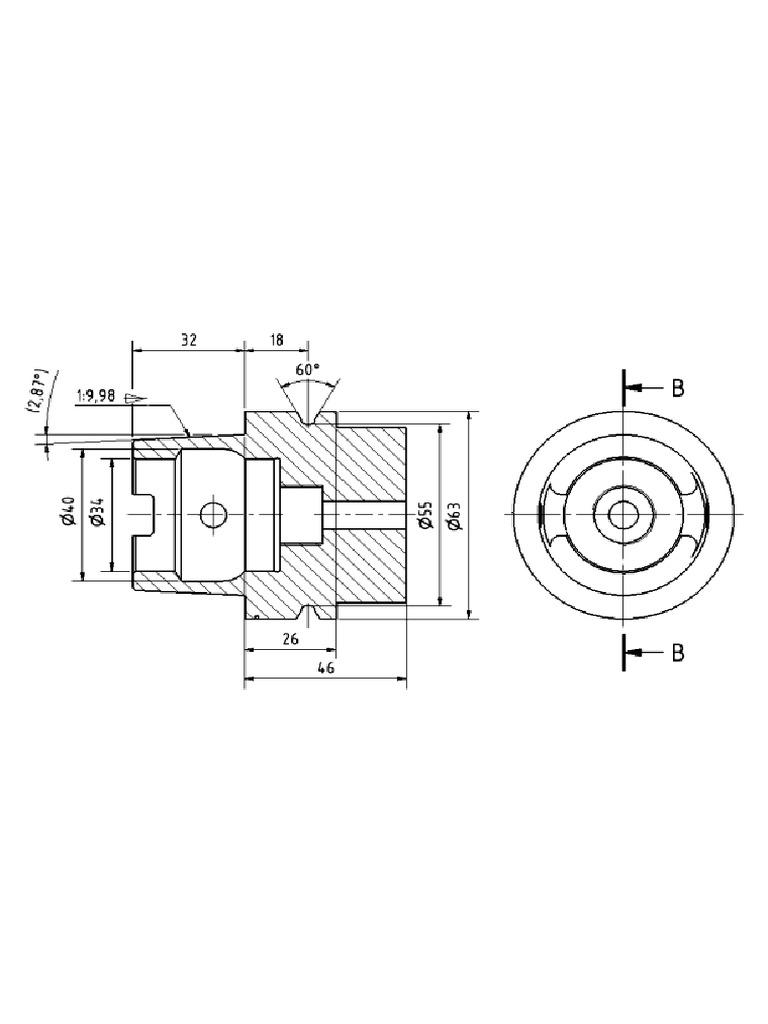 DIN 69893 HSK 63a Drawing | PDF