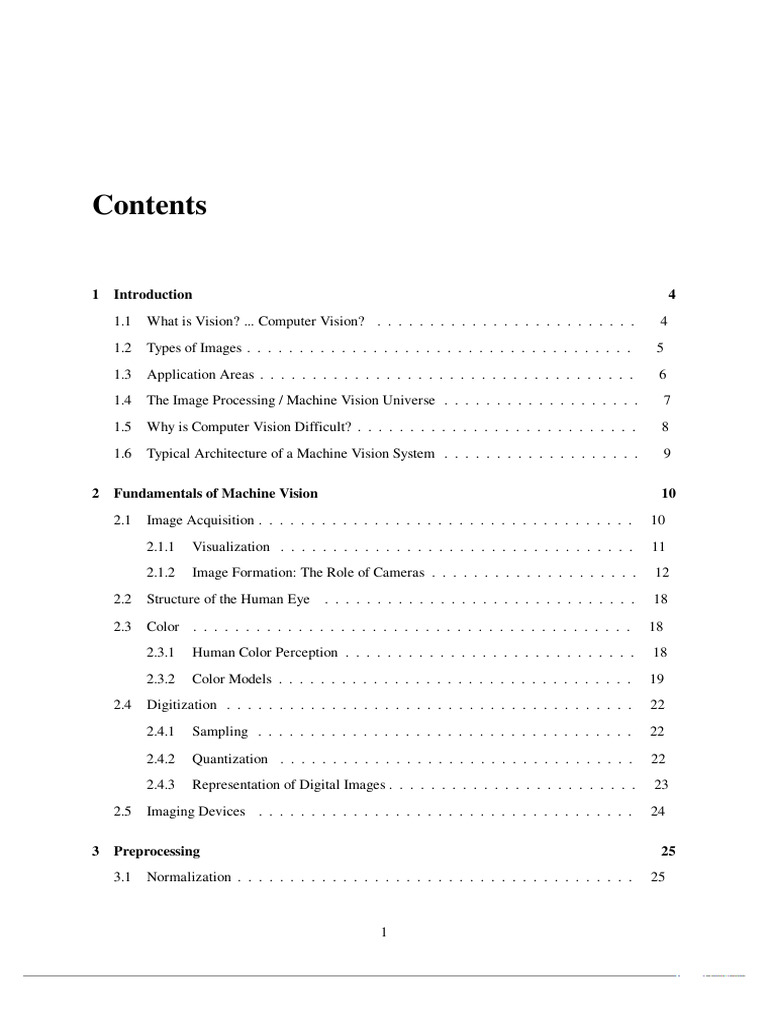 Unit 4 Computer Vision Lecture Notes 1 4 Compress | PDF | Color ...