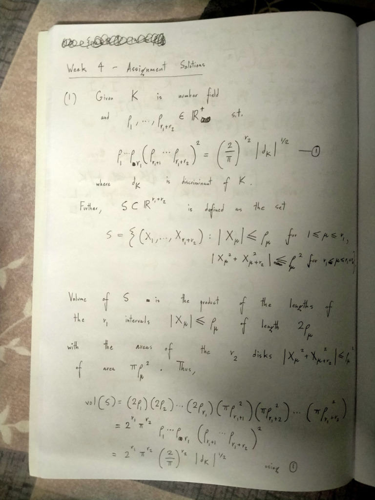Algebraic NT Week 4 Solution | PDF