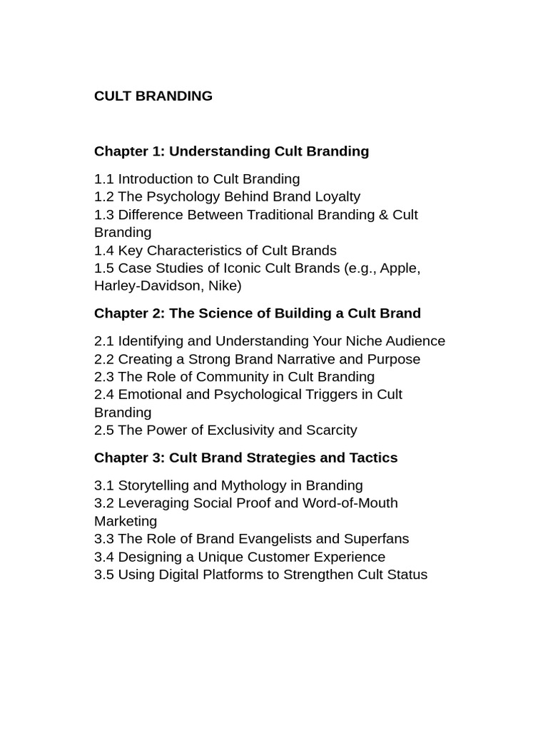 Cult Branding: Building Loyal Tribes | PDF | Brand | Crisis Management