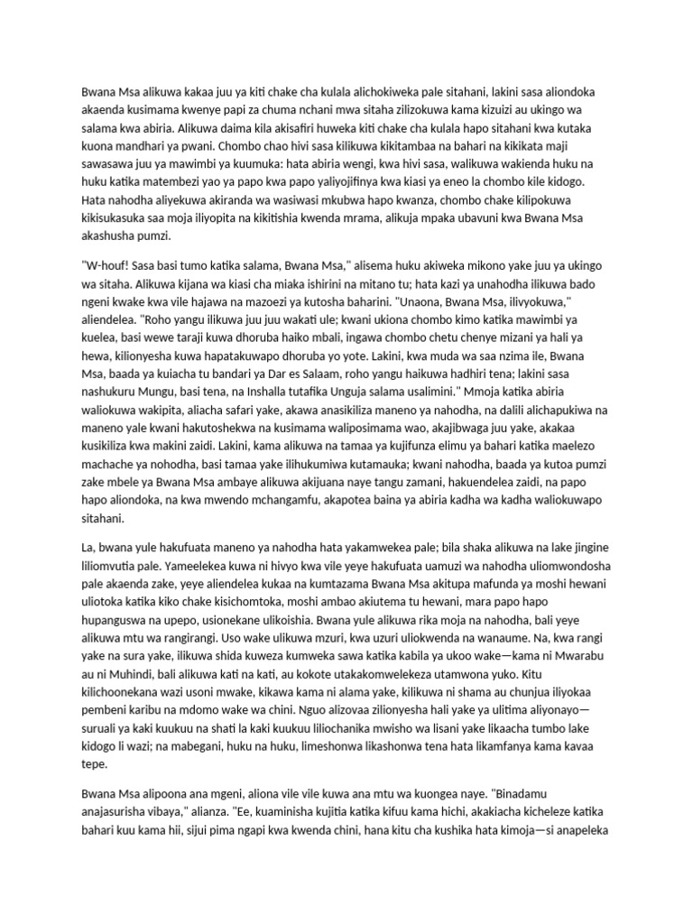 Bwana Msa | PDF