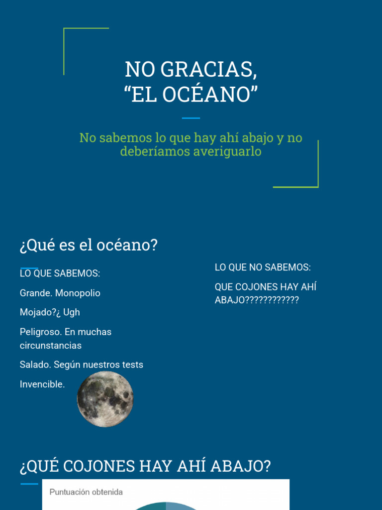 No Gracias, Oceano | PDF