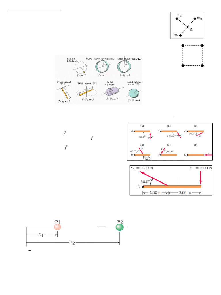 Practice Problems On Rotation | PDF | Force | Torque
