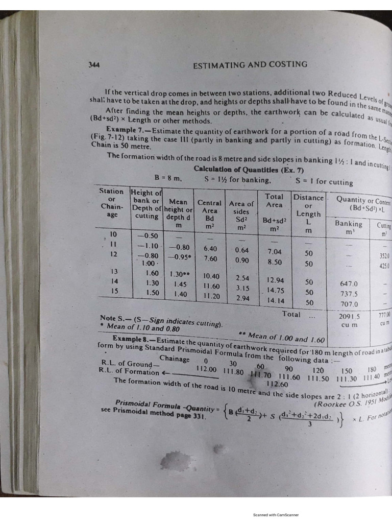 Prismoidal Formula Method | PDF