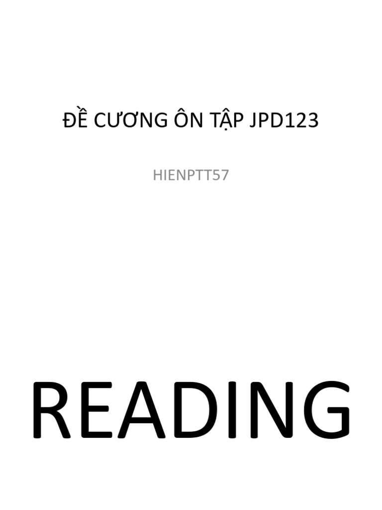 De Cuong On Tap Jpd123 Spring 25 | PDF