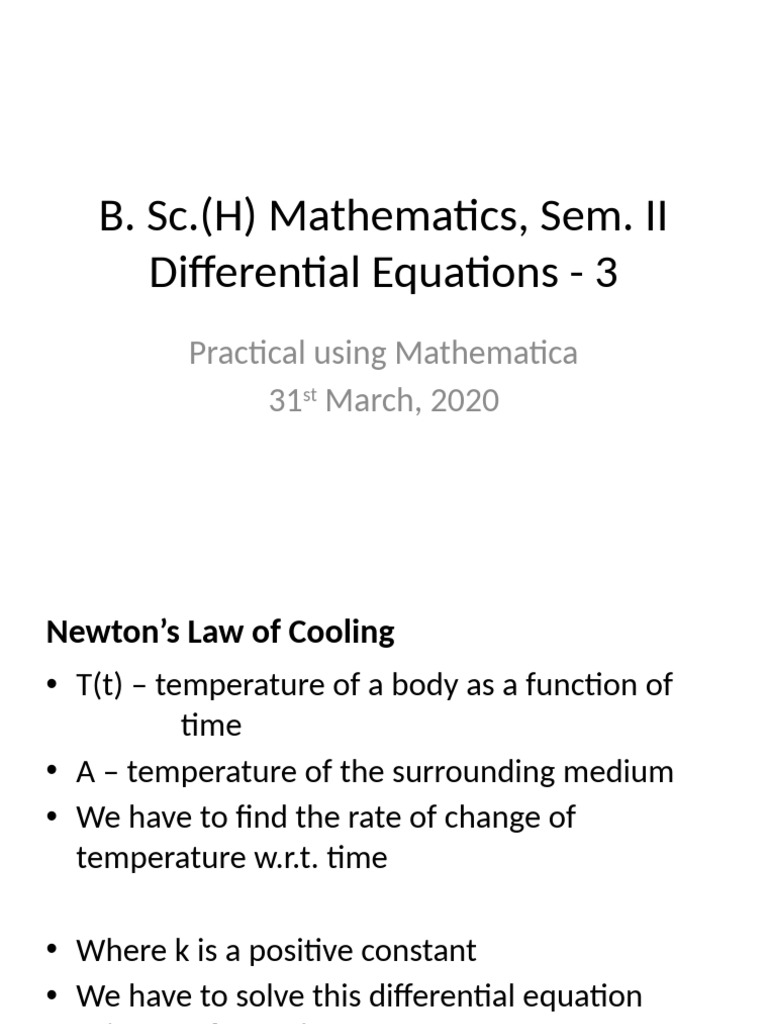 Differential Equations with Mathematica | PDF | Concentration | Lake