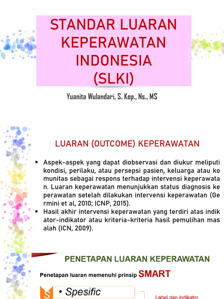 Standar Luaran Keperawatan Indonesia | PDF