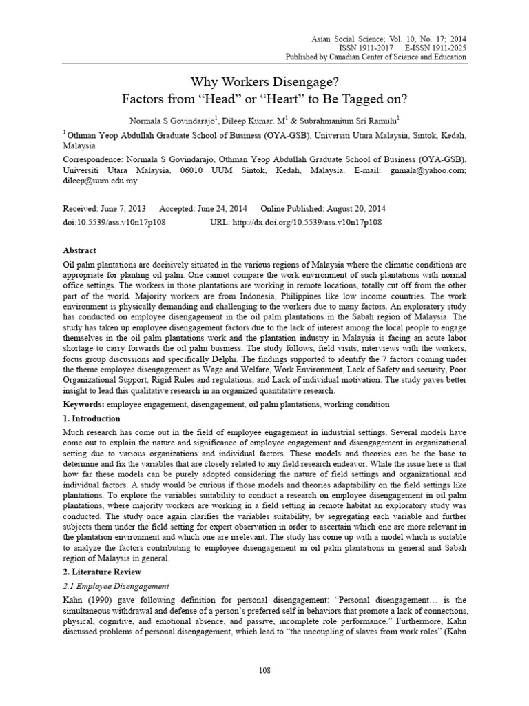 2014 Employee Disengagement | PDF | Employment | Occupational Safety ...