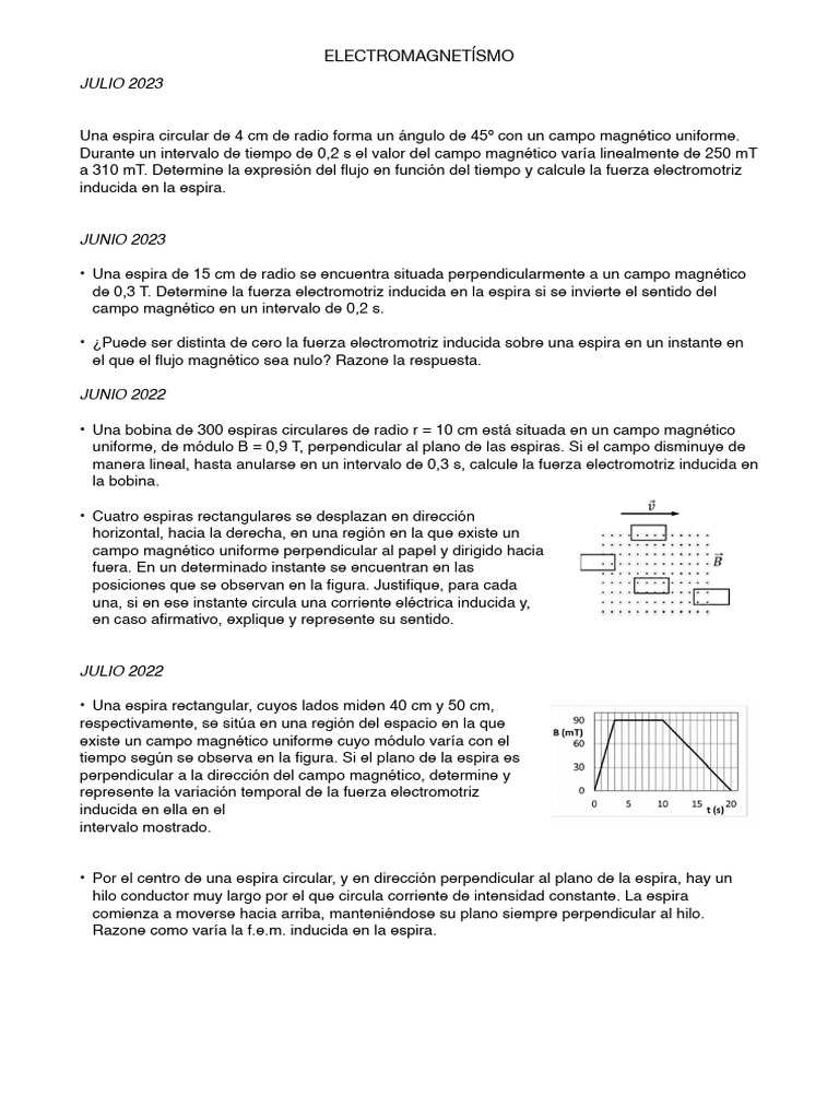 Electromagnetismo | PDF | Campo magnético | Inducción electromagnética