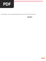 Coa Naoh Himedia | PDF | Sodium Hydroxide | Chemical Compounds