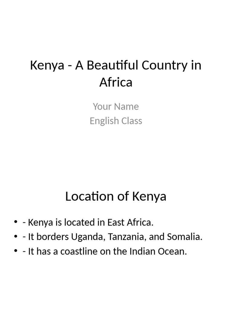 Discover Kenya: Wildlife and Culture | PDF
