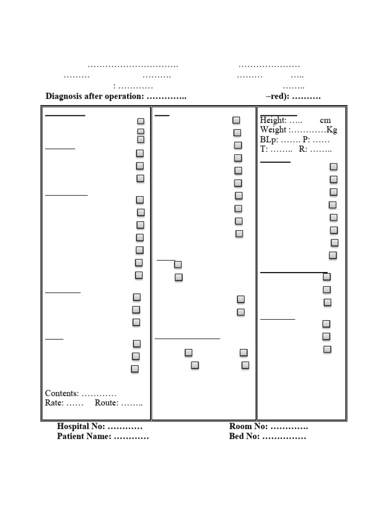 Kardex Medical Record Template | PDF | Clinical Medicine | Medical ...
