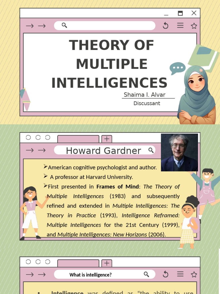 Alvar - Theory of Multiple Intelligences | PDF | Intelligence | Mental Processes