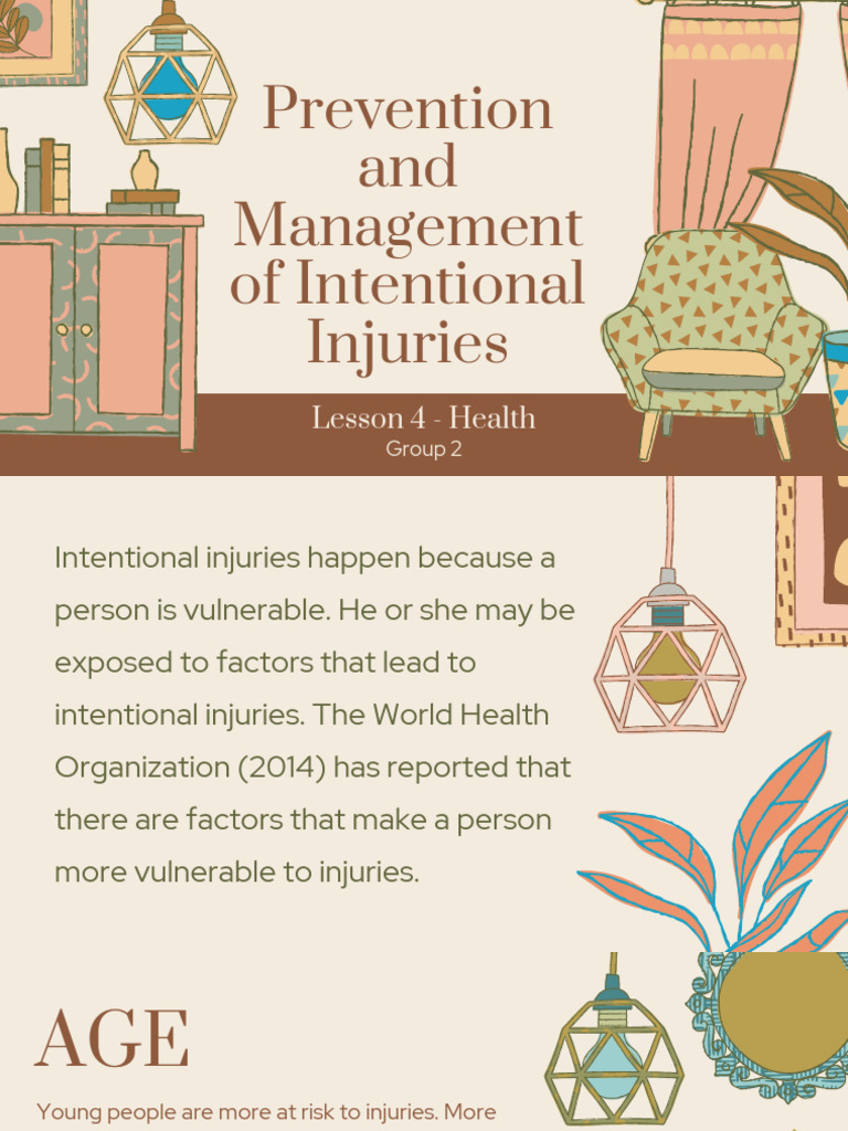 Prevention and Management of Intentional Injuries | PDF | Self Defense ...