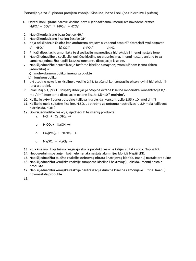 Ponavljanje Za 2.PPZ - K3 - 23 - 24 | PDF