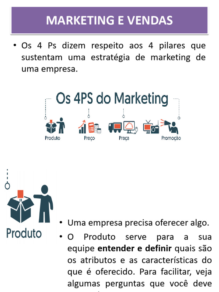 Estratégia de Marketing: Os 7 Ps | PDF | Marketing | Custo