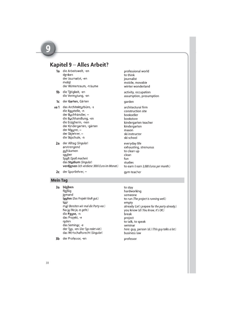 A1 CH 9 Glossar | PDF