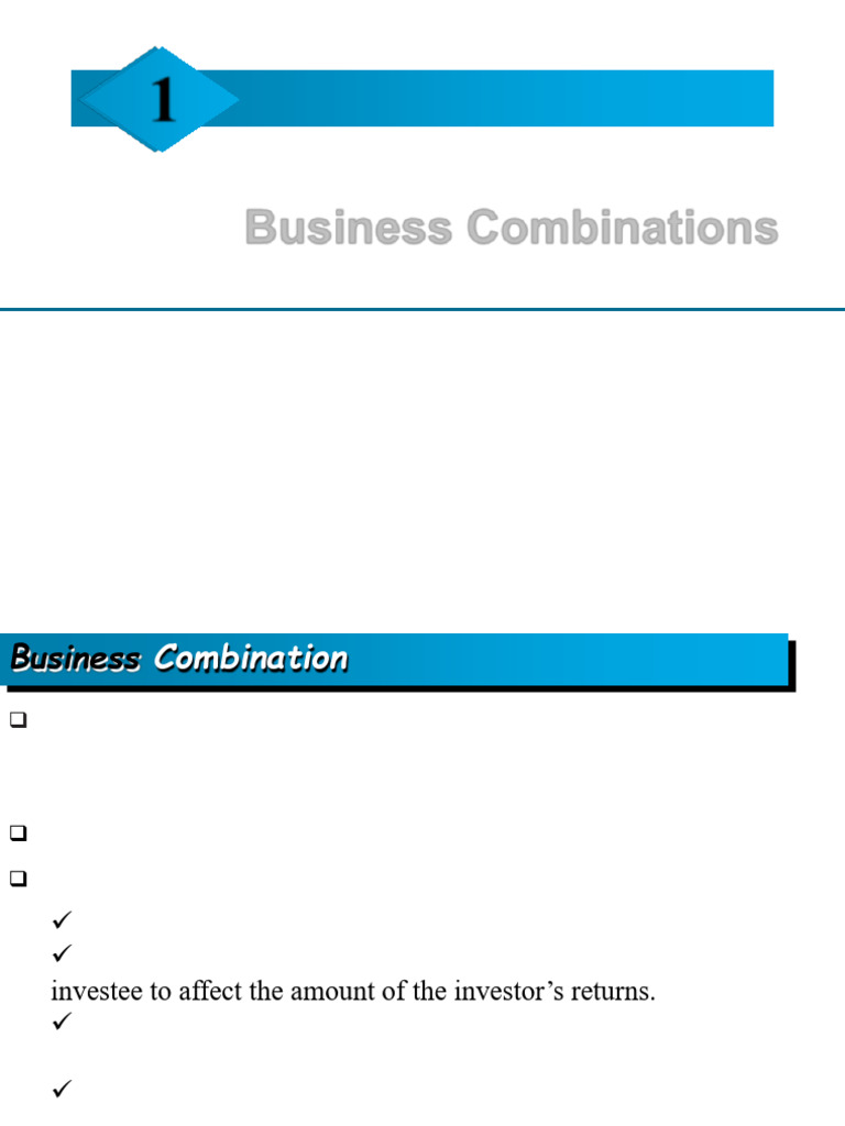 Understanding Business Combinations | PDF | Goodwill (Accounting ...