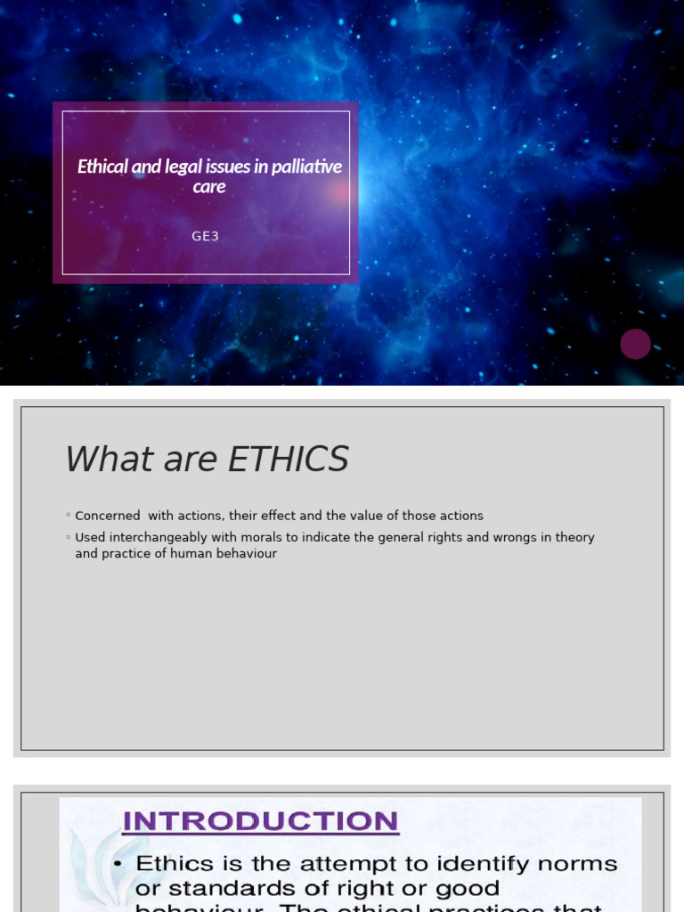 Grief & Ethical and Legal Issues in Palliative Care | PDF