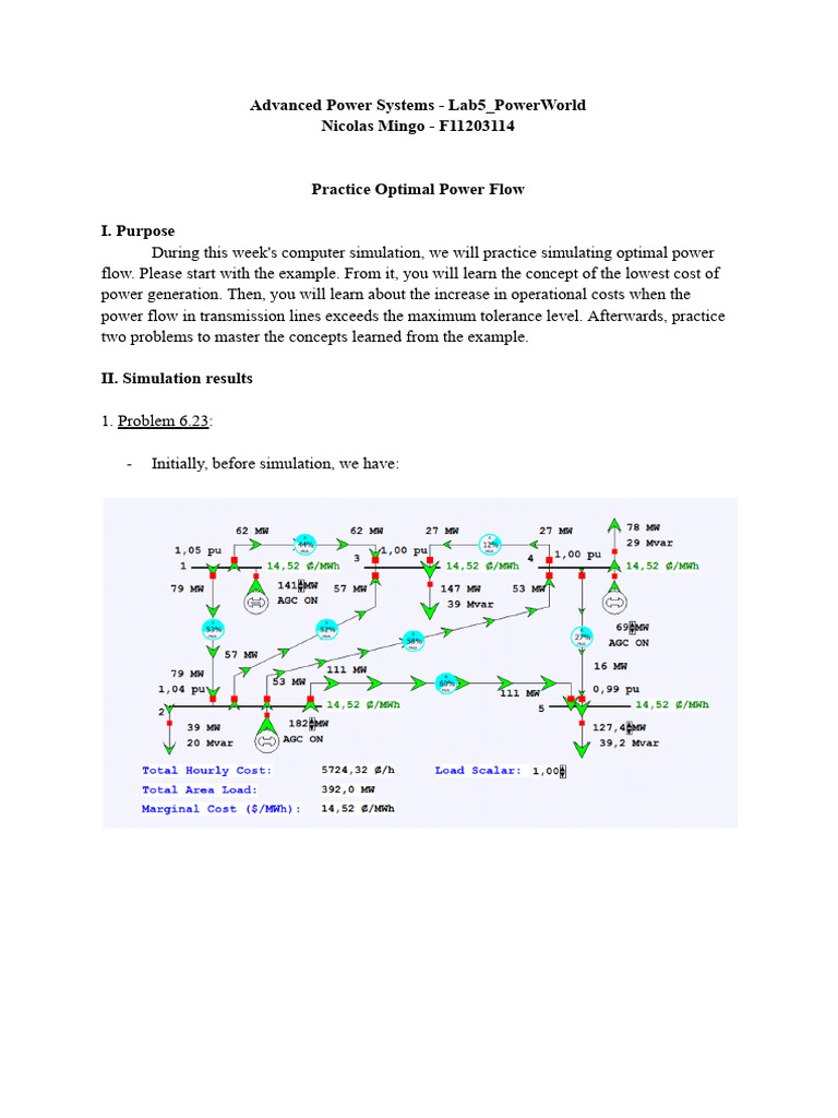Optimal Power Flow Simulation Insights | PDF | Power (Physics) | Electricity