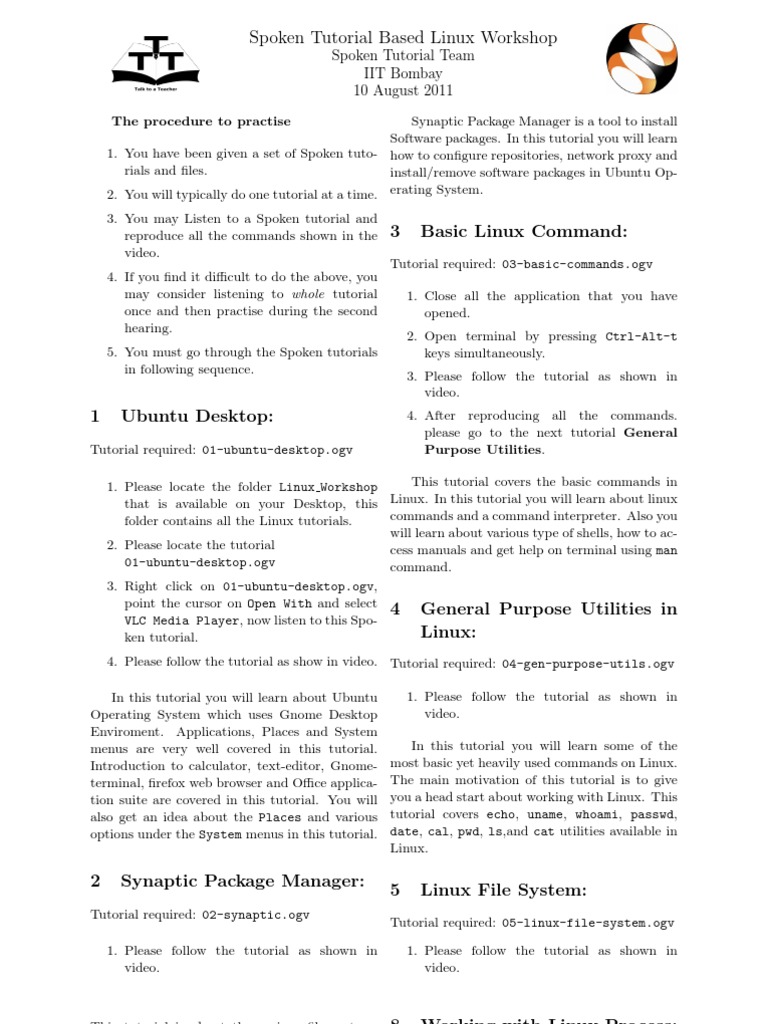 Instruction Sheet | PDF | Command Line Interface | Linux