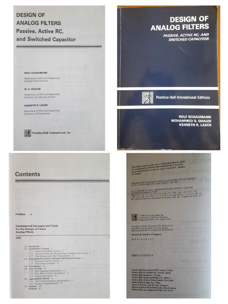 Design of Analog Filters - Abstract | PDF