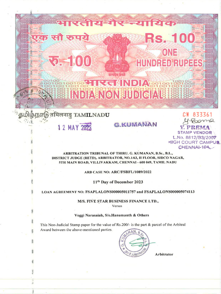 1089 of 2022- Voggi Narasaiah | PDF