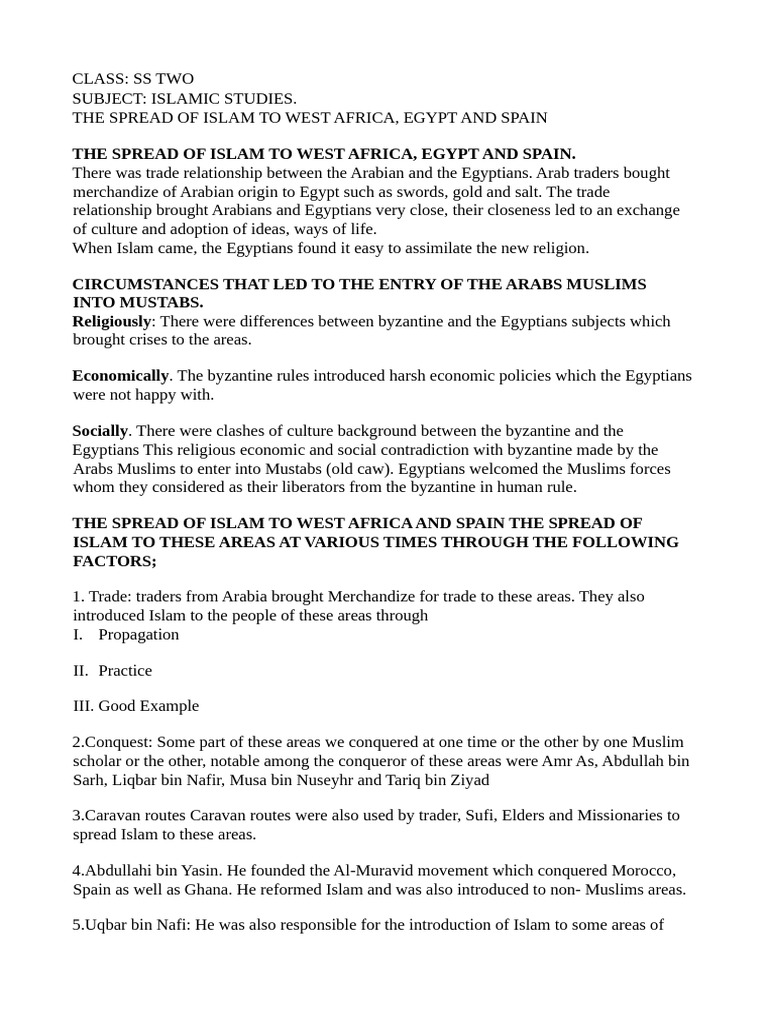 7811 - Note On Islamic History | PDF | Sufism | Egypt