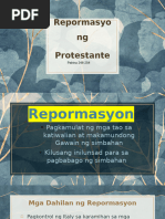 Aralin 4 Ang Repormasyon at Kontra Repormasyon | PDF