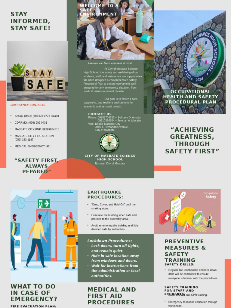 csmhs occupational health and safety tri-fold brochure | PDF | Civil ...