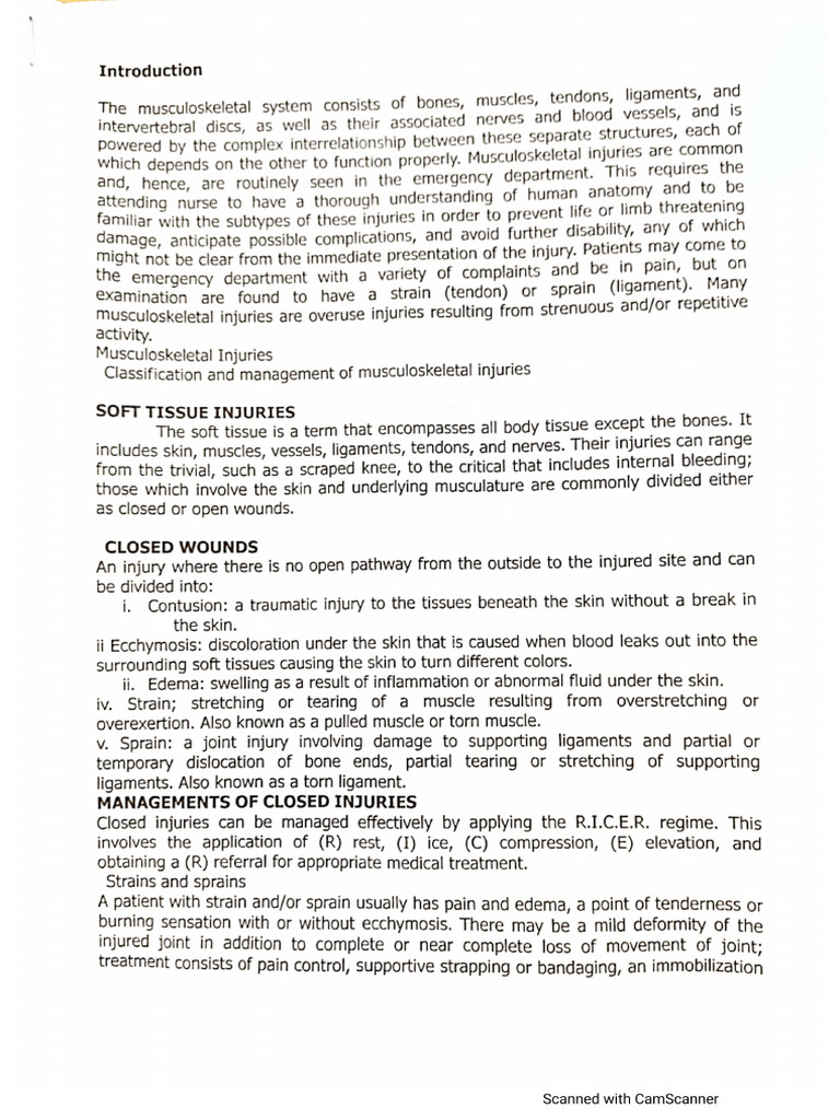 Med-Sug Introduction of Muscular Skeletal System Problems | PDF