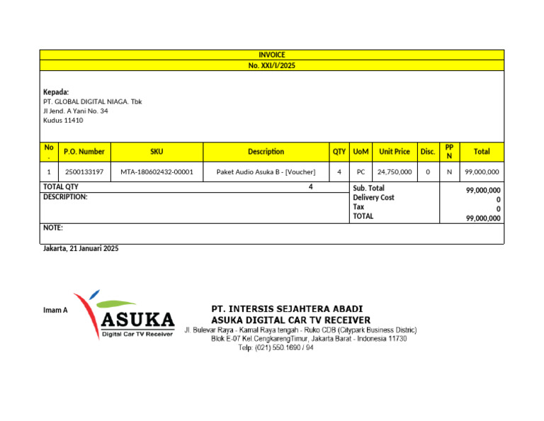 INVOICE asuka | PDF