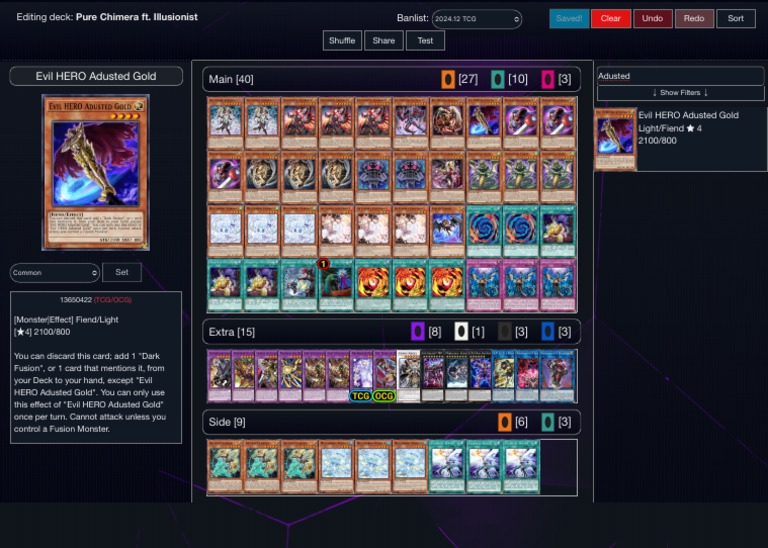 Pure Chimera Deck Overview | PDF | Games Of Mental Skill | Trading Cards