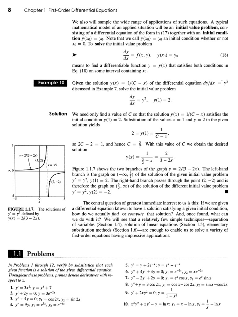 First-Order Differential Equations | PDF | Equations | Tangent