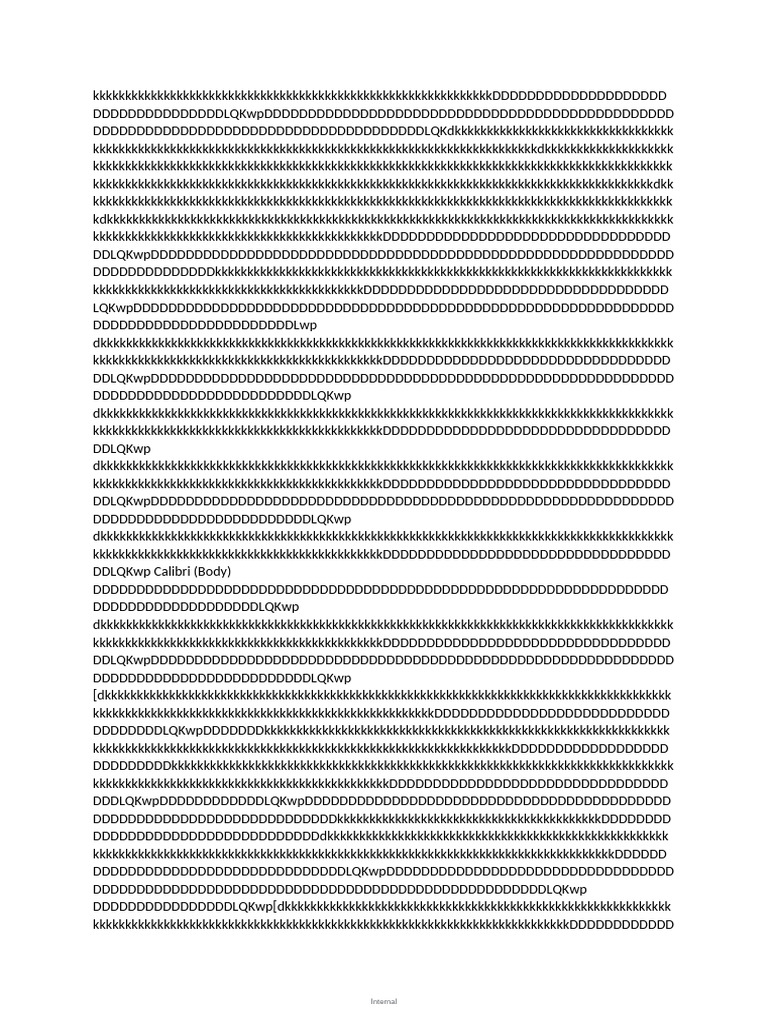 Internal Document Overview | PDF