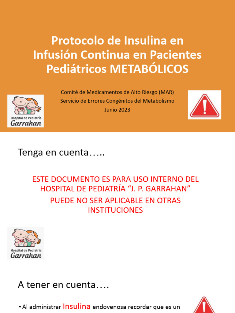 Induccion Protocolo de Insulina Paciente METABOLICO MAR Junio 2023 | PDF | Insulina ...