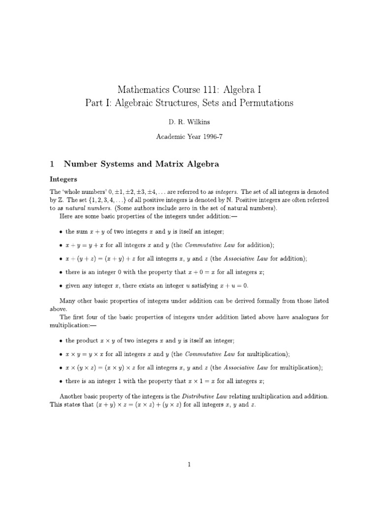 Math 111 | PDF