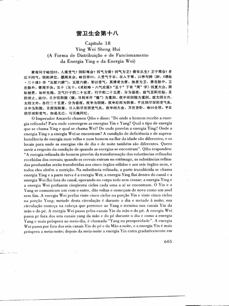 Capítulo 18 - Ling Shu | PDF