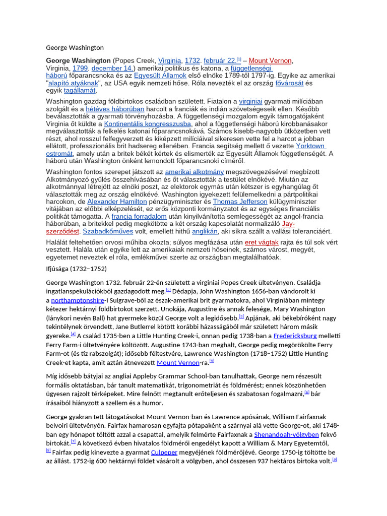 George Washington | PDF