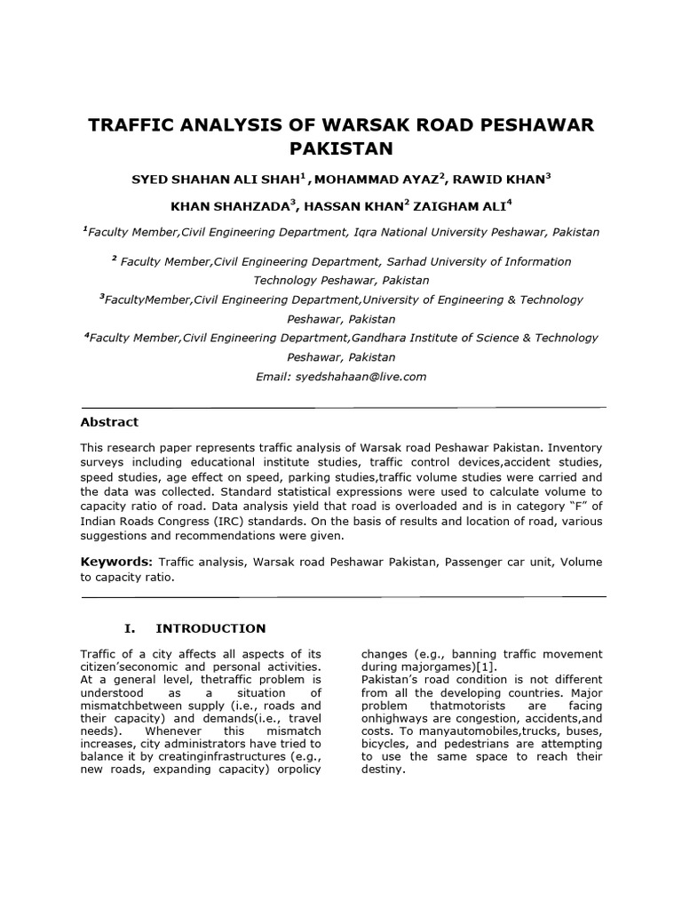 5 Paper | PDF | Traffic | Road