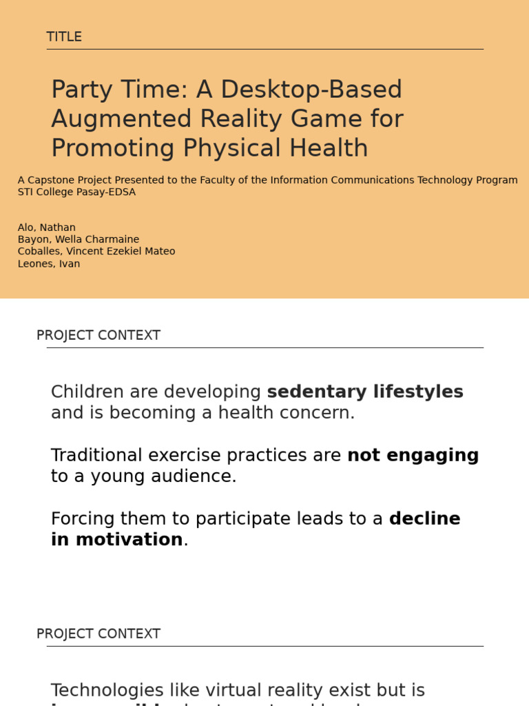 Capstone Defense | PDF | Augmented Reality | Usability
