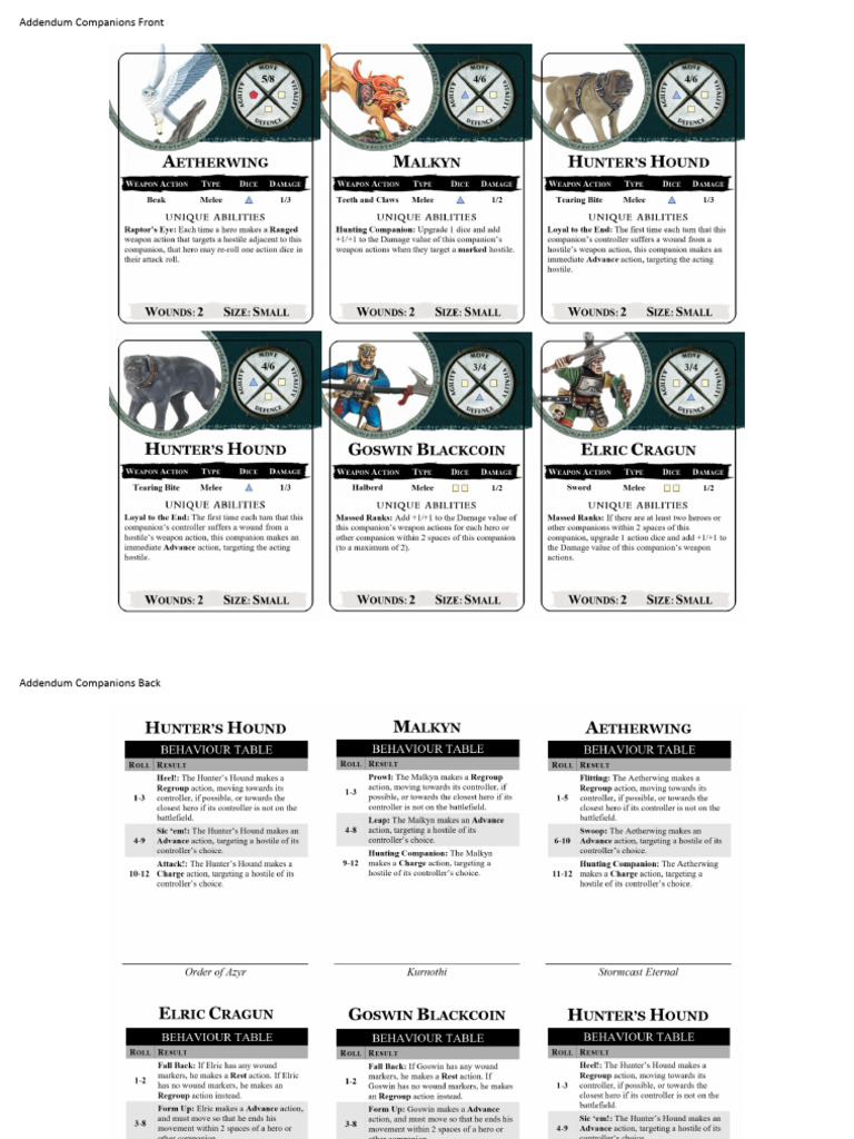 Companions Cards 2 | PDF