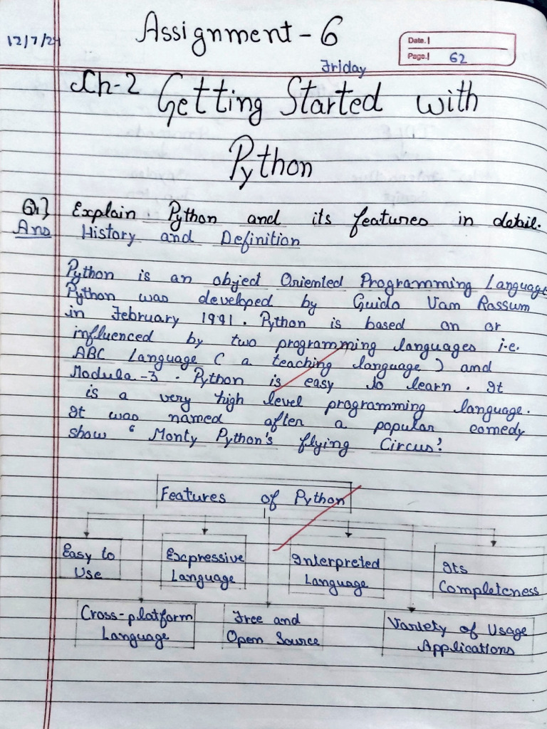 Assignment 6 CH - Getting Started With Python-1 | PDF | Computer ...