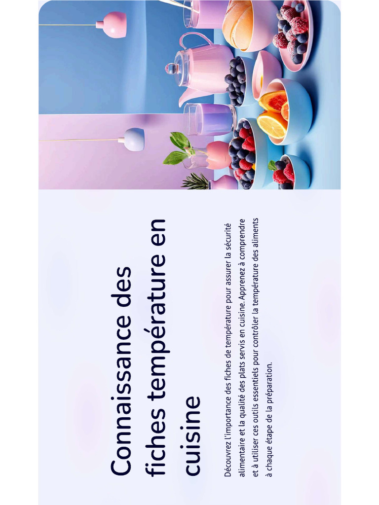 Connaissance Des Fiches Tempã©rature | PDF