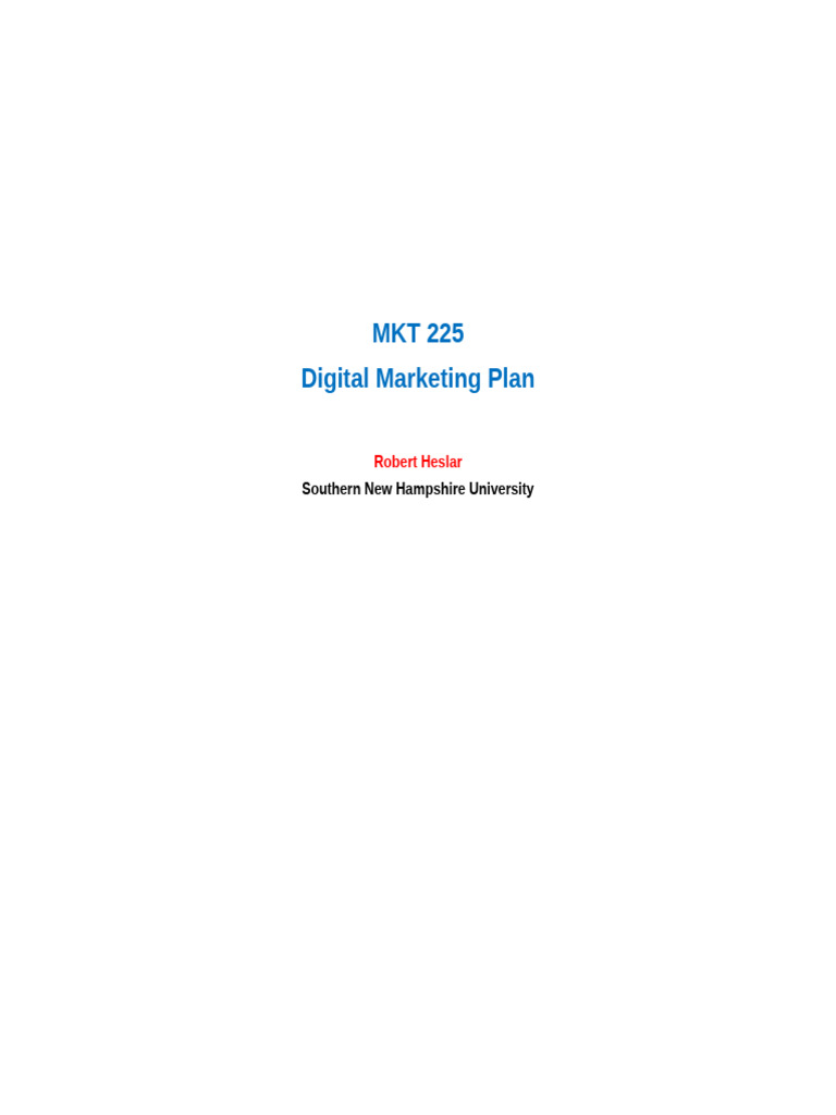 MKT225 Marking Plan | PDF | Starbucks | Customer