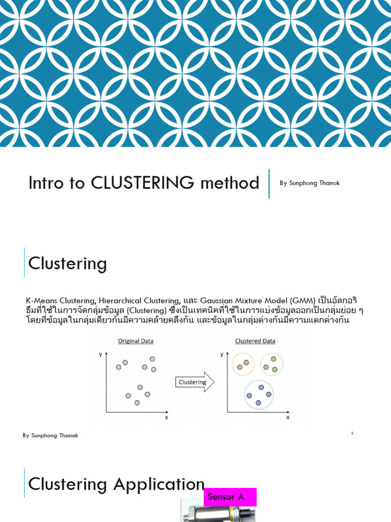 Week 6-3 Clustering Intro | PDF