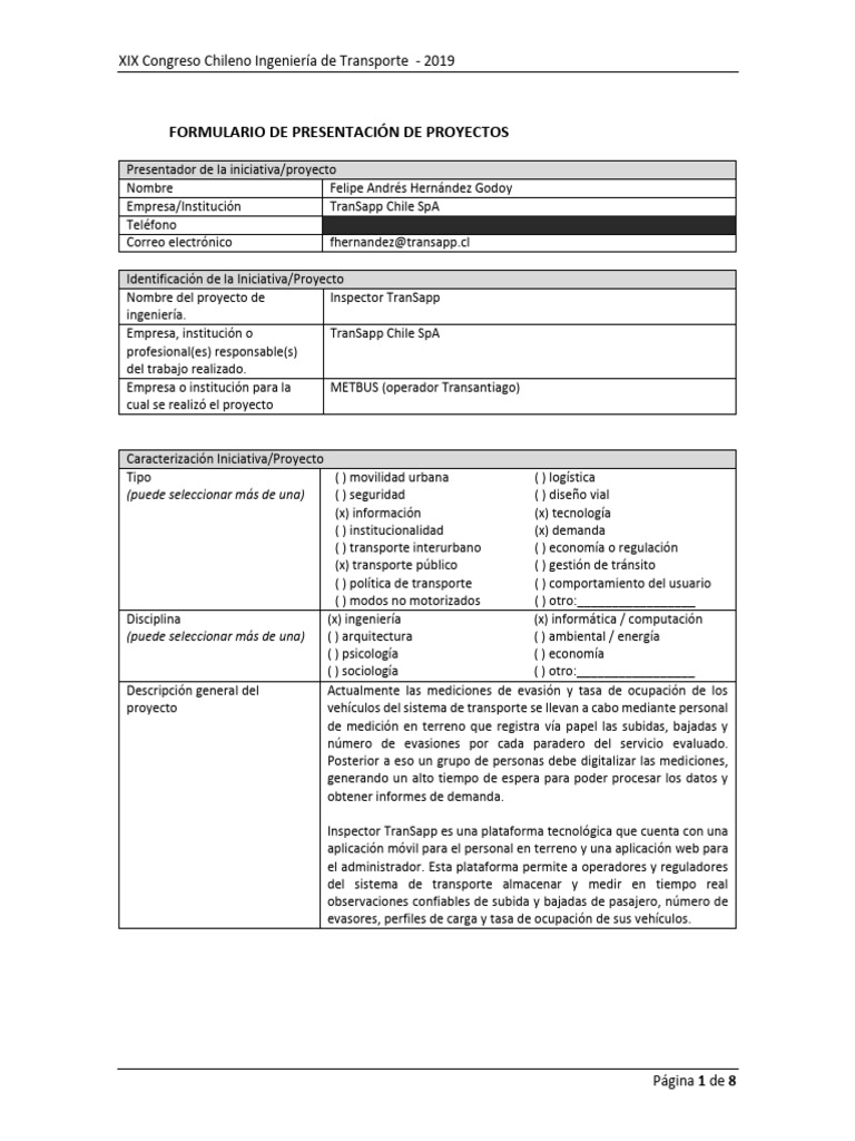 2019 Inspector TransApp 1 | PDF | Transporte | Aplicación movil