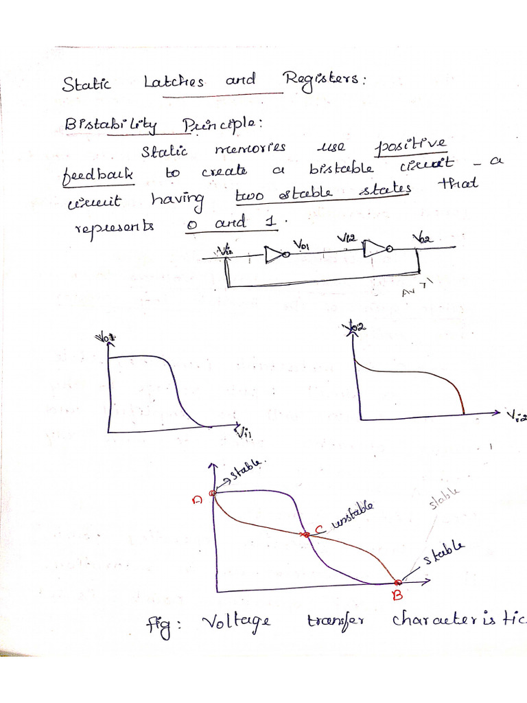 Static Latches and Registers - VLSI | PDF