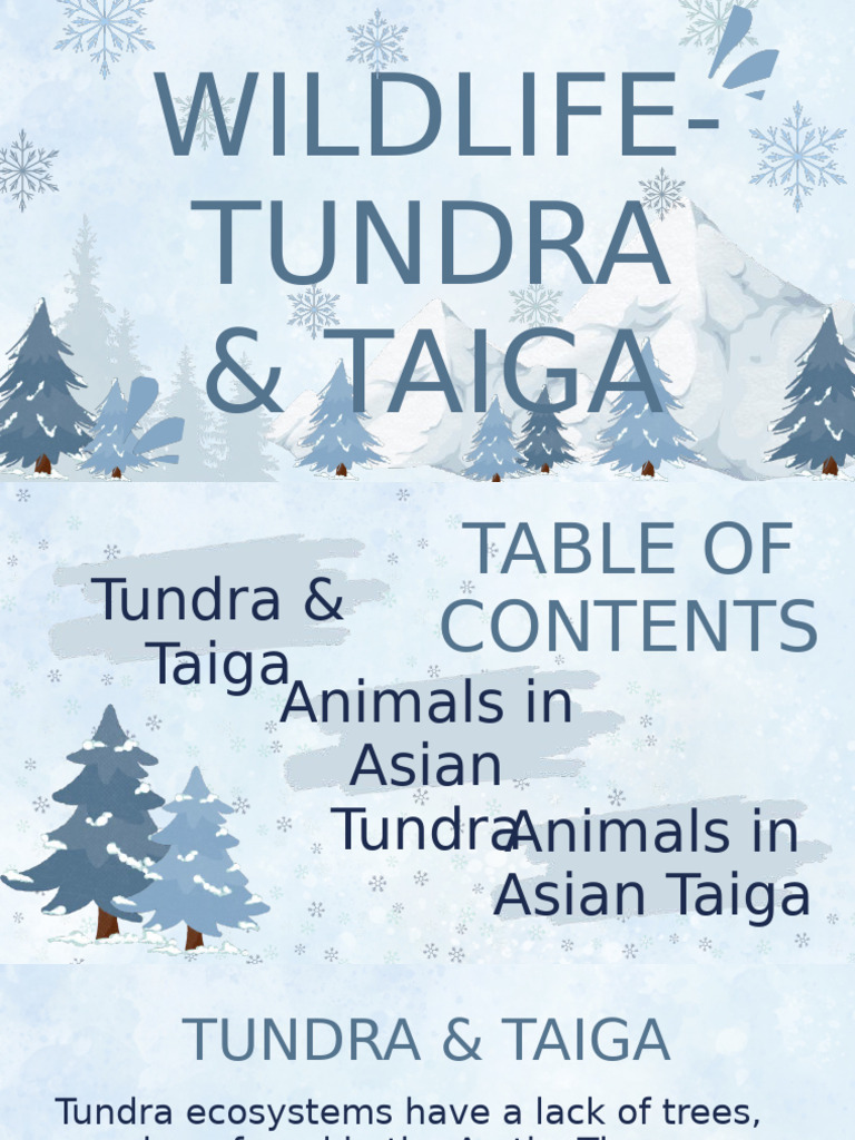 Wildlife-Tundra & Taiga | PDF